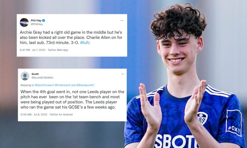 "Outclassed by a 16-year-old" - Blackpool fans' fury after heavy Leeds ...